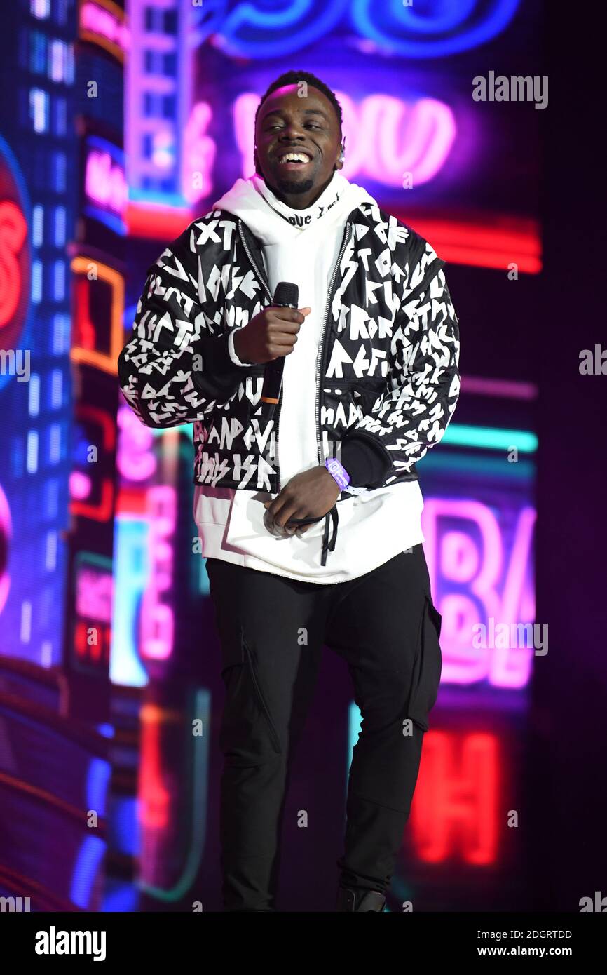 Ashley from Rak-Su on stage during day one of Capital's Jingle Bell ...