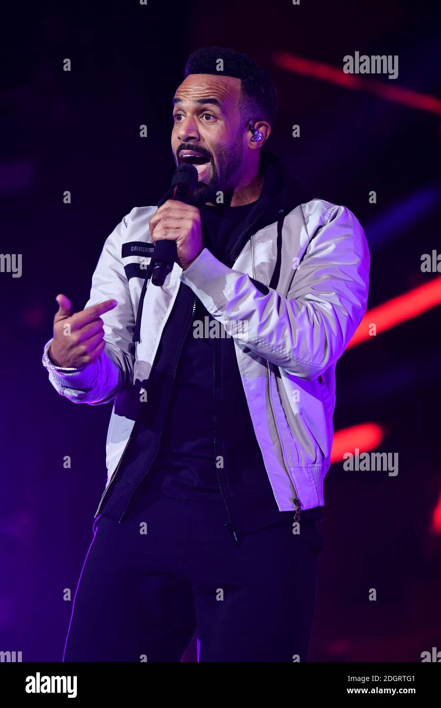 Craig David on stage during day one of Capital's Jingle Bell Ball 2017 ...