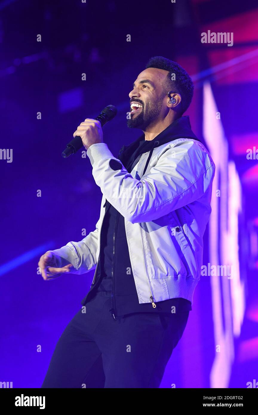 Craig David on stage during day one of Capital's Jingle Bell Ball 2017 ...