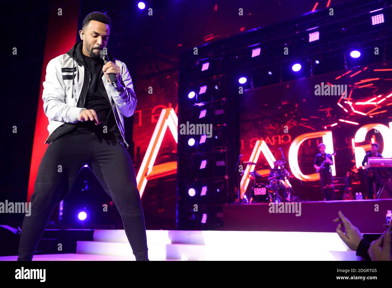 Craig David on stage during day one of Capital's Jingle Bell Ball 2017 ...