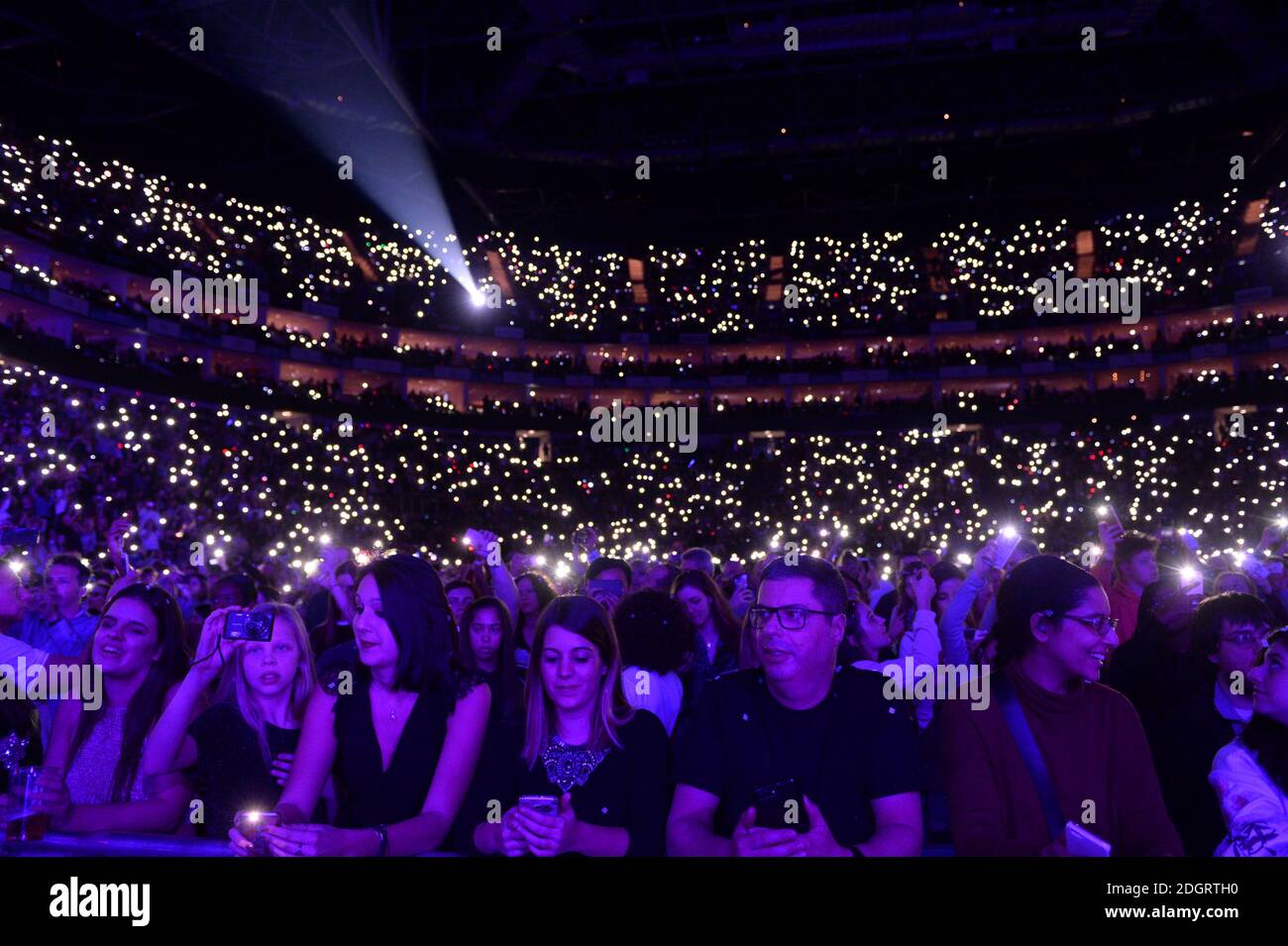 The audience watch Sam Smith on stage during day one of Capital's ...