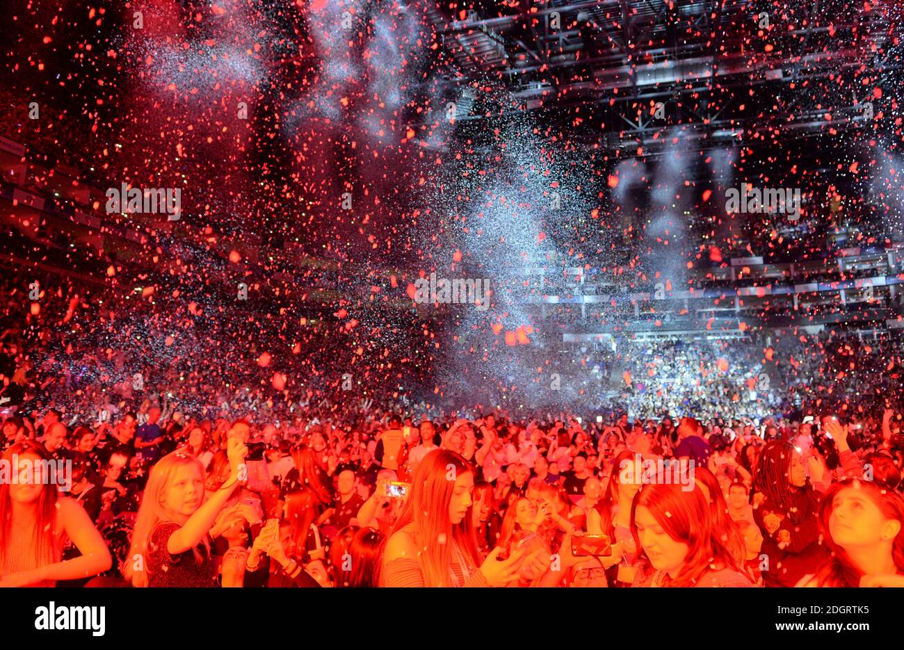 The audience during day one of Capital's Jingle Bell Ball 2017 with ...