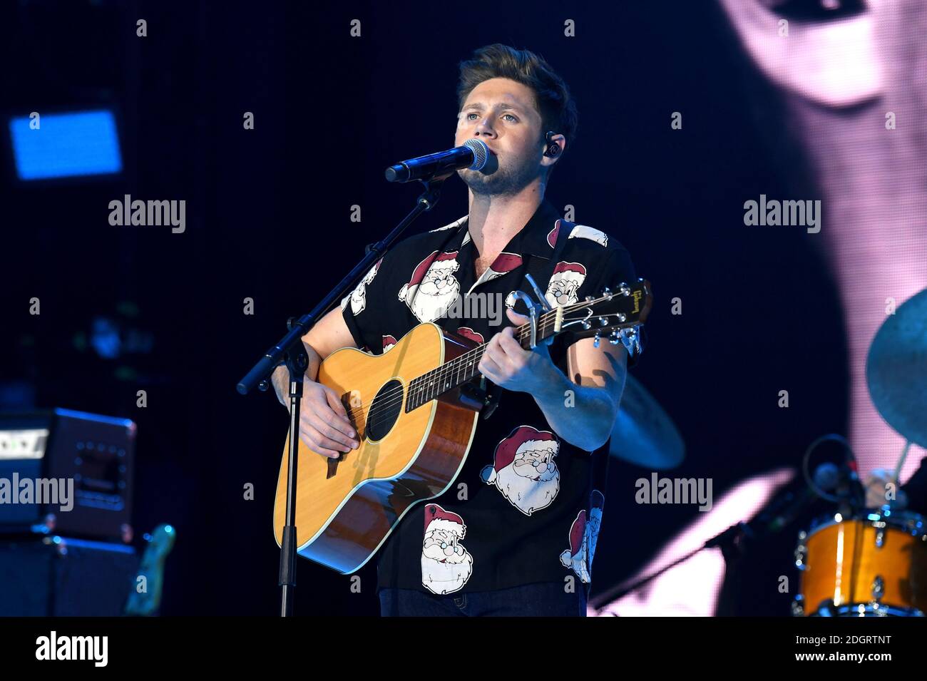 Niall Horan on stage during day one of Capital's Jingle Bell Ball 2017 ...