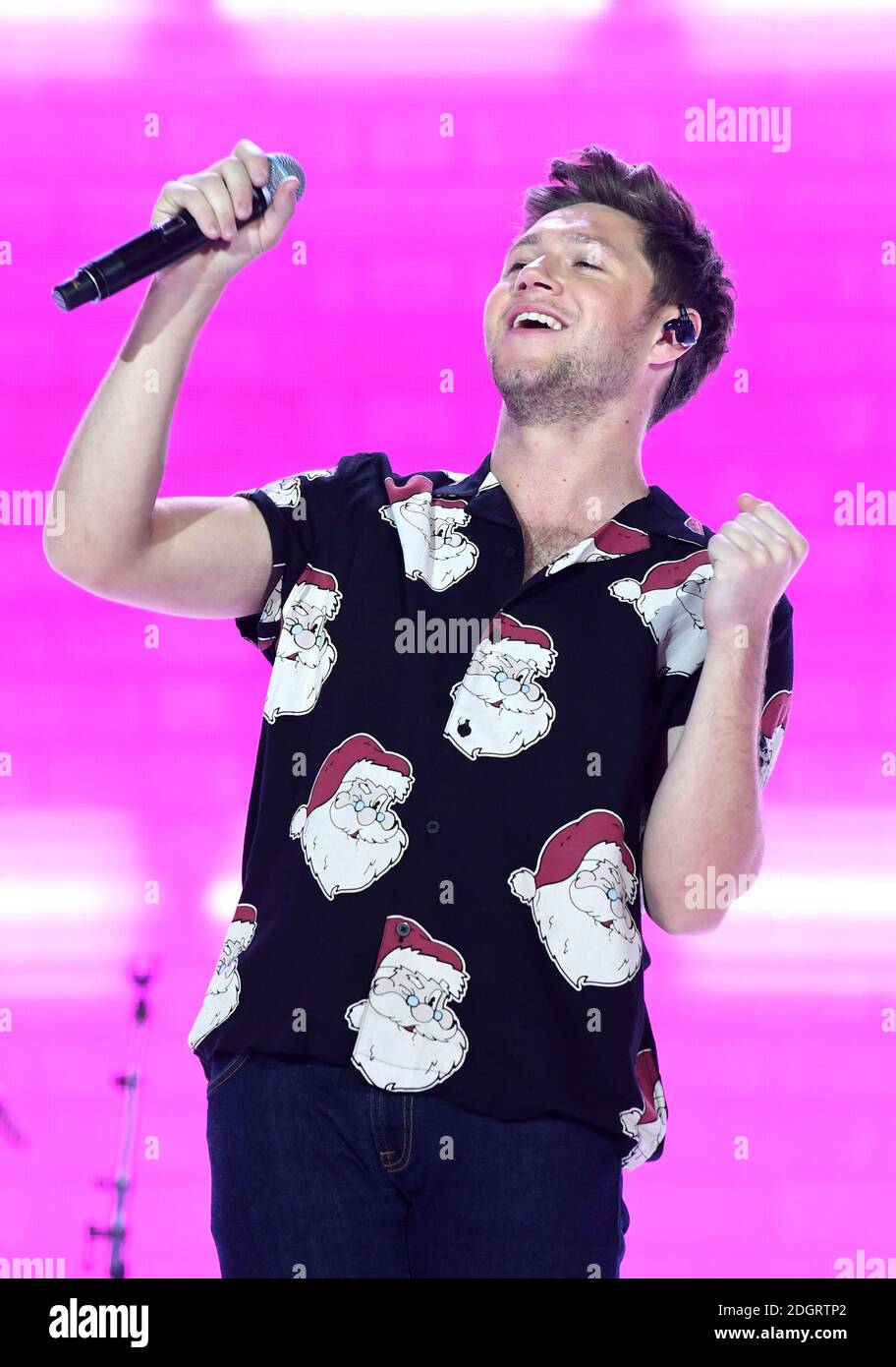 Niall Horan on stage during day one of Capital's Jingle Bell Ball 2017 ...