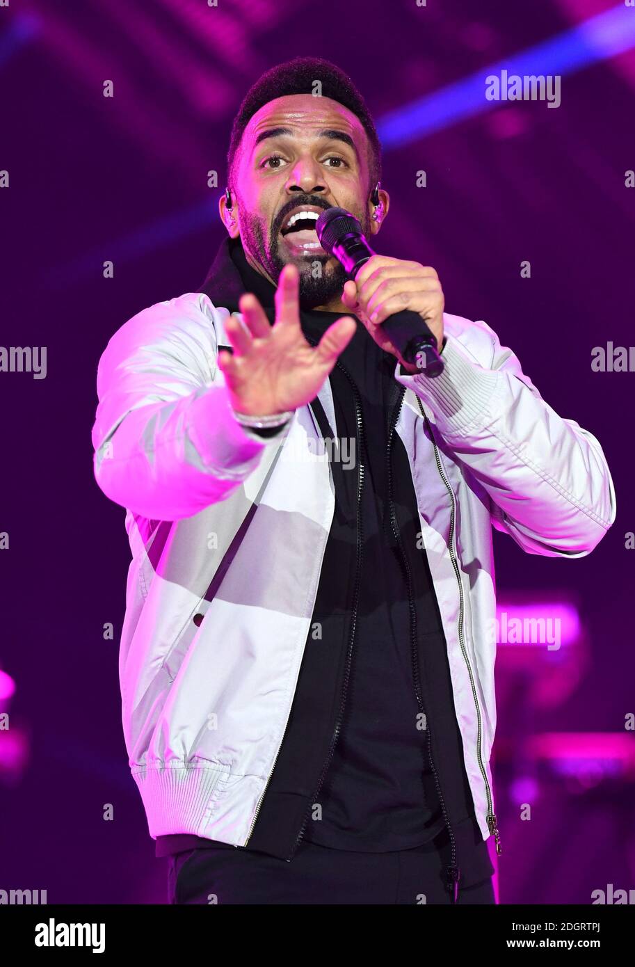 Craig David on stage during day one of Capital's Jingle Bell Ball 2017 ...