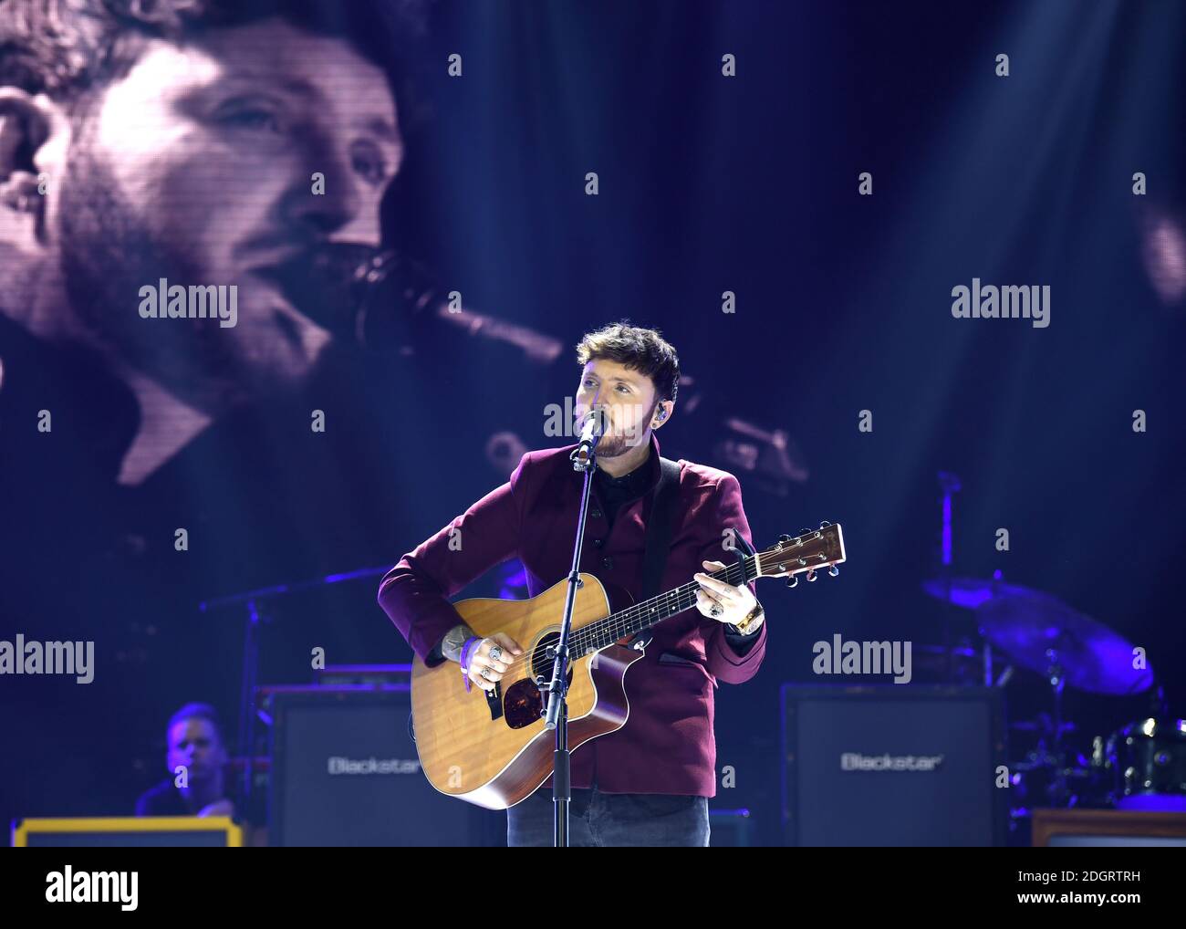 James Arthur on stage during day one of Capital's Jingle Bell Ball 2017 ...