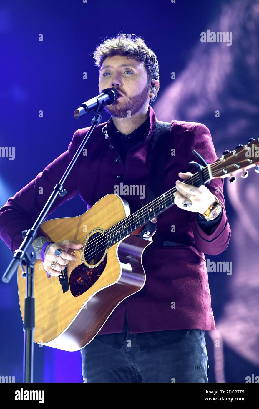 James Arthur on stage during day one of Capital's Jingle Bell Ball 2017 ...