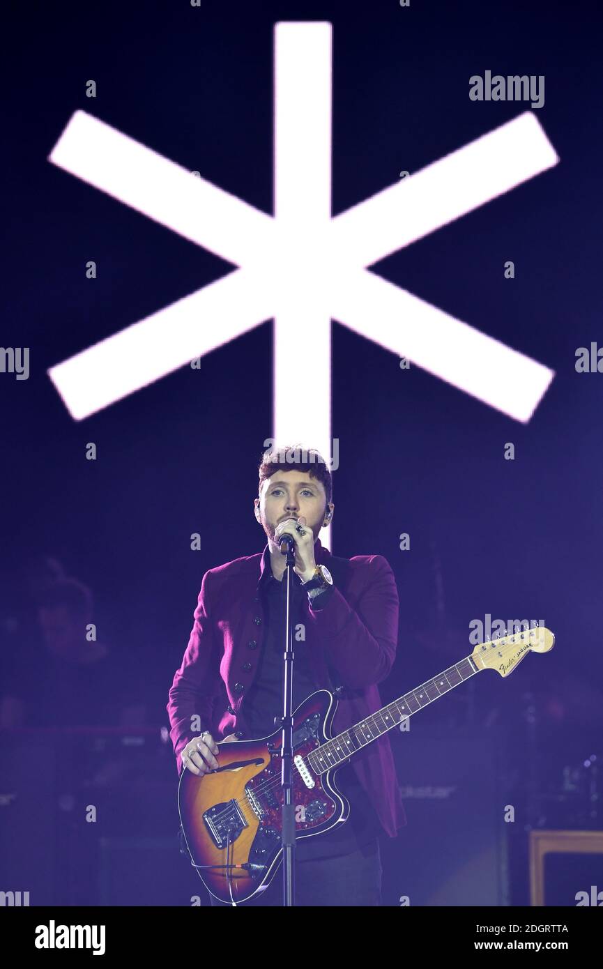 James Arthur on stage during day one of Capital's Jingle Bell Ball 2017 ...