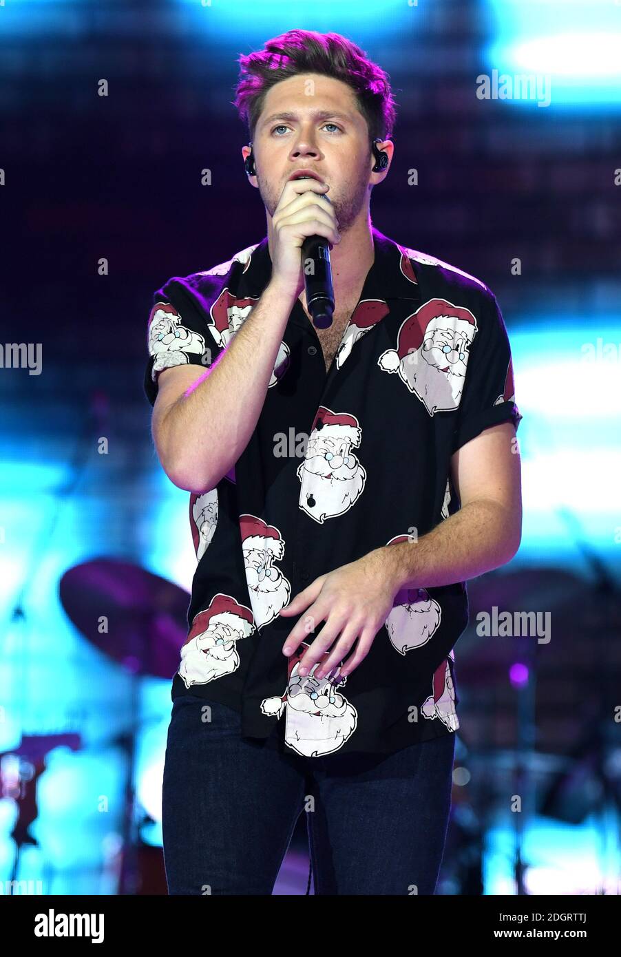 Niall Horan on stage during day one of Capital's Jingle Bell Ball 2017 ...