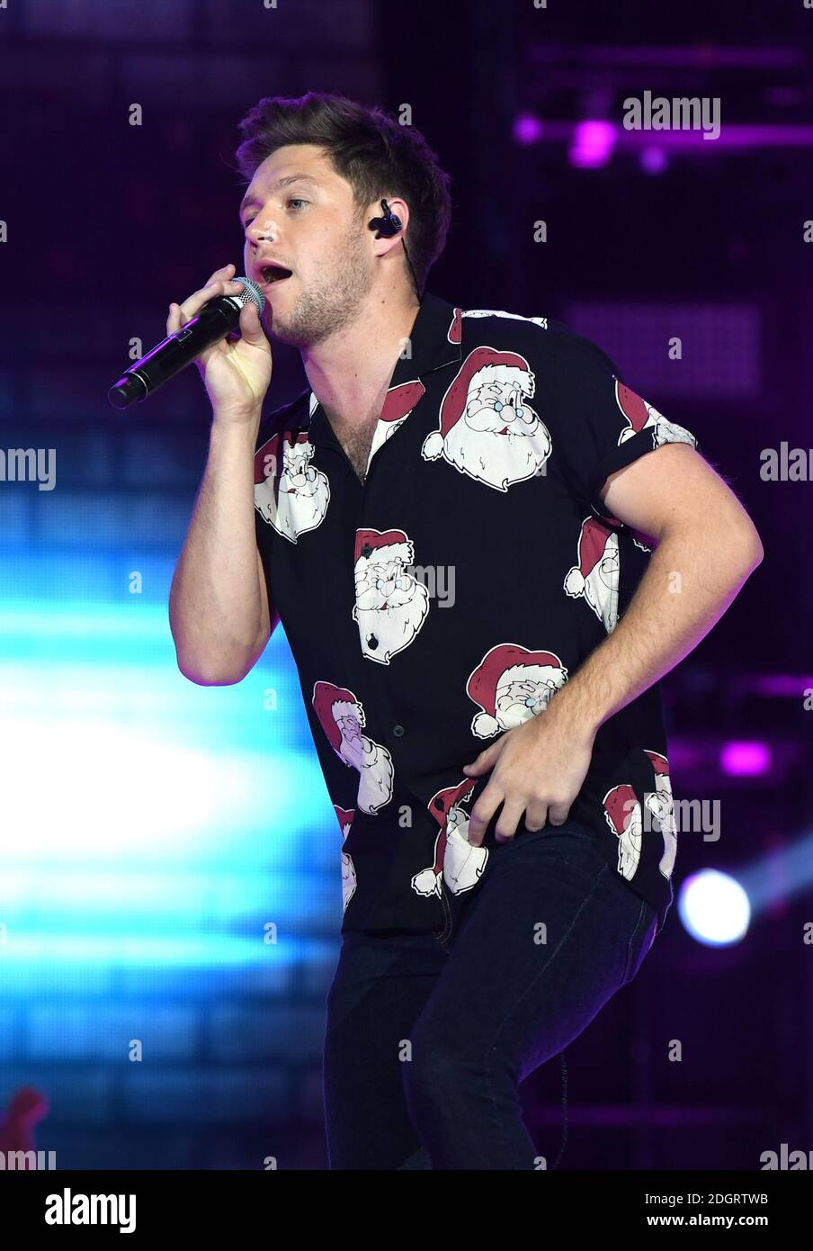Niall Horan on stage during day one of Capital's Jingle Bell Ball 2017 ...