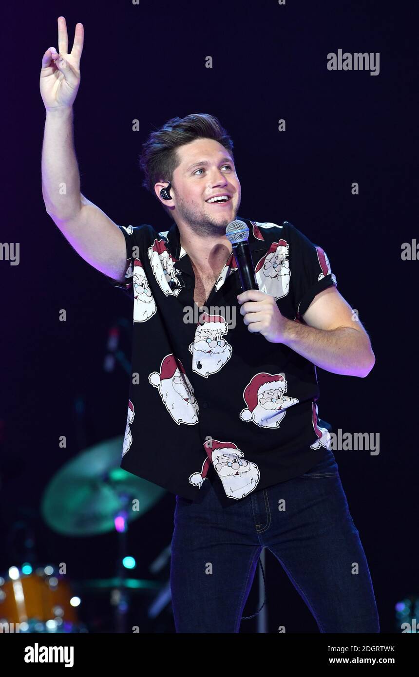 Niall Horan on stage during day one of Capital's Jingle Bell Ball 2017 ...