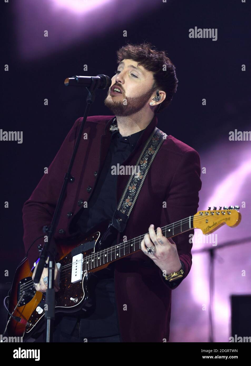 James Arthur on stage during day one of Capital's Jingle Bell Ball 2017 ...