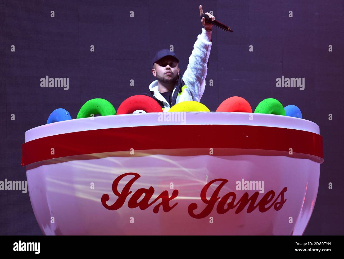 Jax Jones on stage during day one of Capital's Jingle Bell Ball 2017 ...