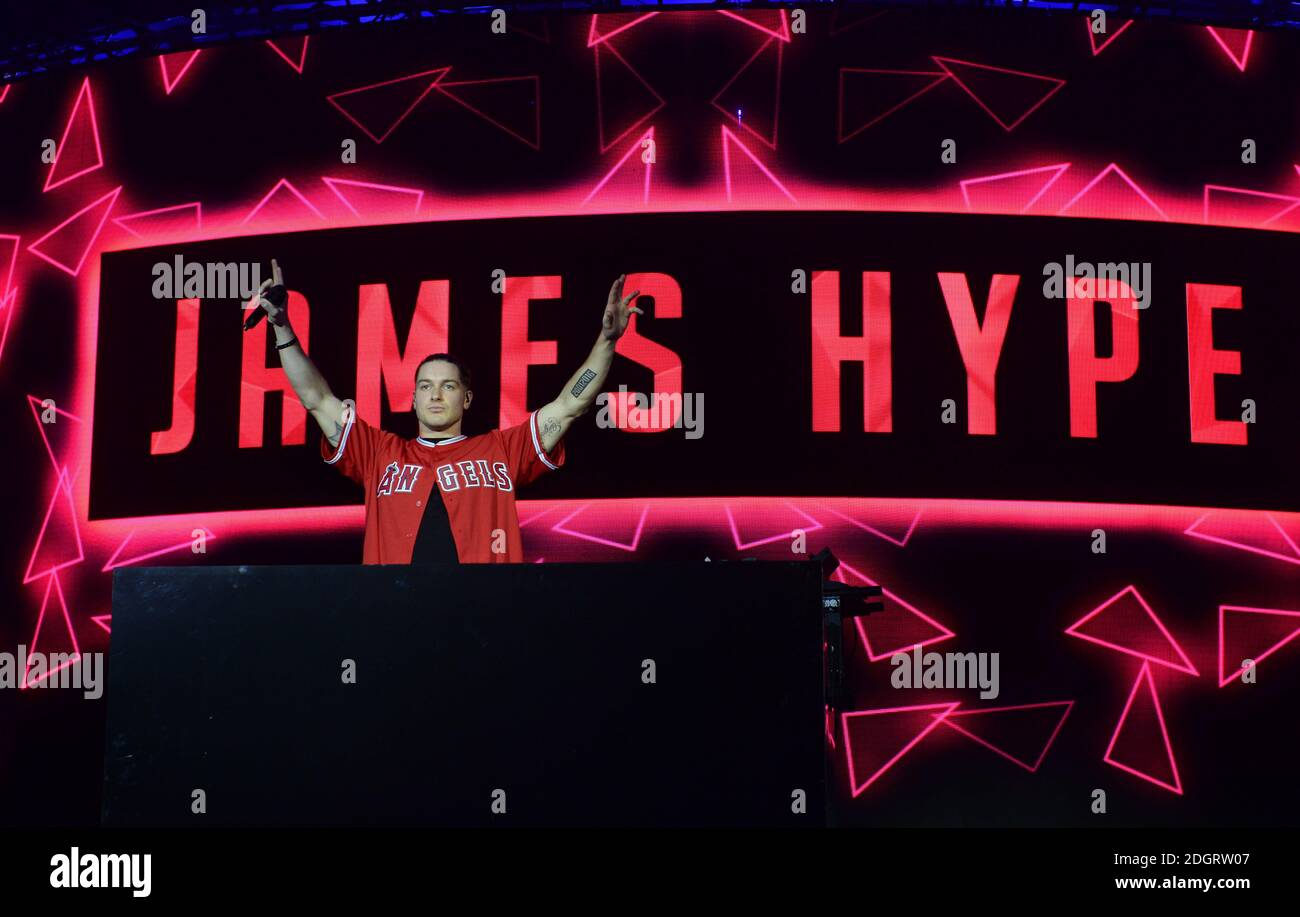 James Hype on stage during day two of Capital's Jingle Bell Ball 2017 ...