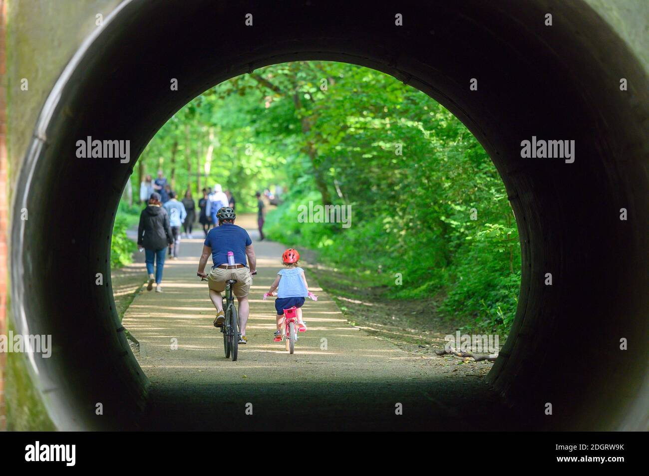 Tyldesley Loopline linear walkway,Worsley, Salford, Manchester Stock ...