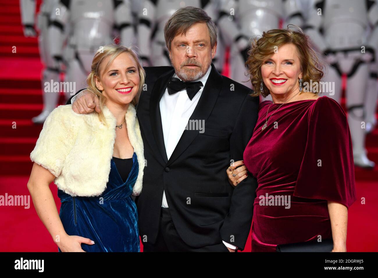Chelsea Hamill (left) Mark Hamill and Marilou York (right) attending ...