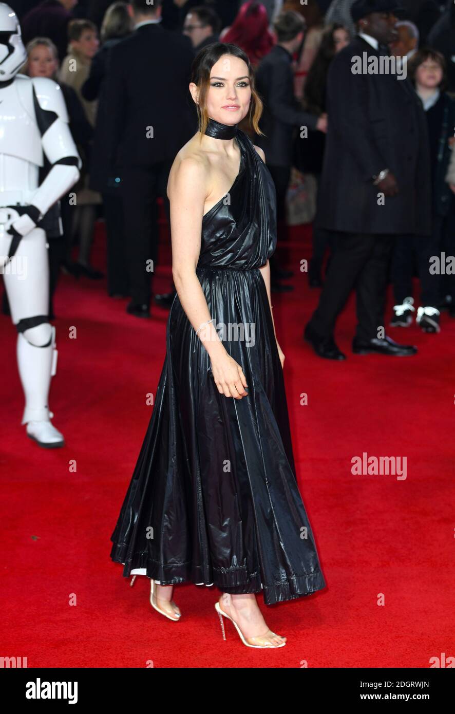 Daisy Ridley attending the european premiere of Star Wars: The Last ...