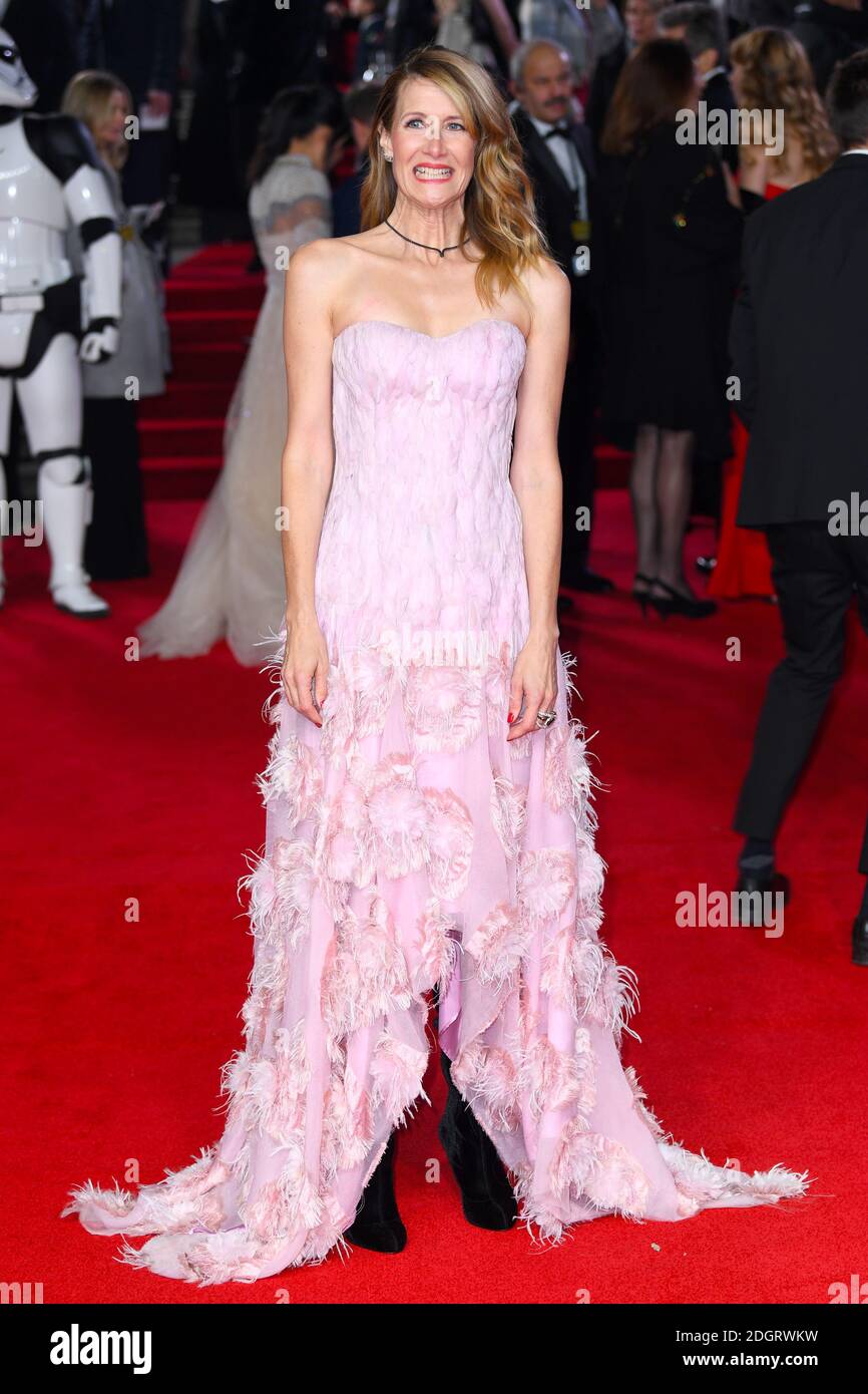 Laura Dern attending the european premiere of Star Wars: The Last Jedi ...