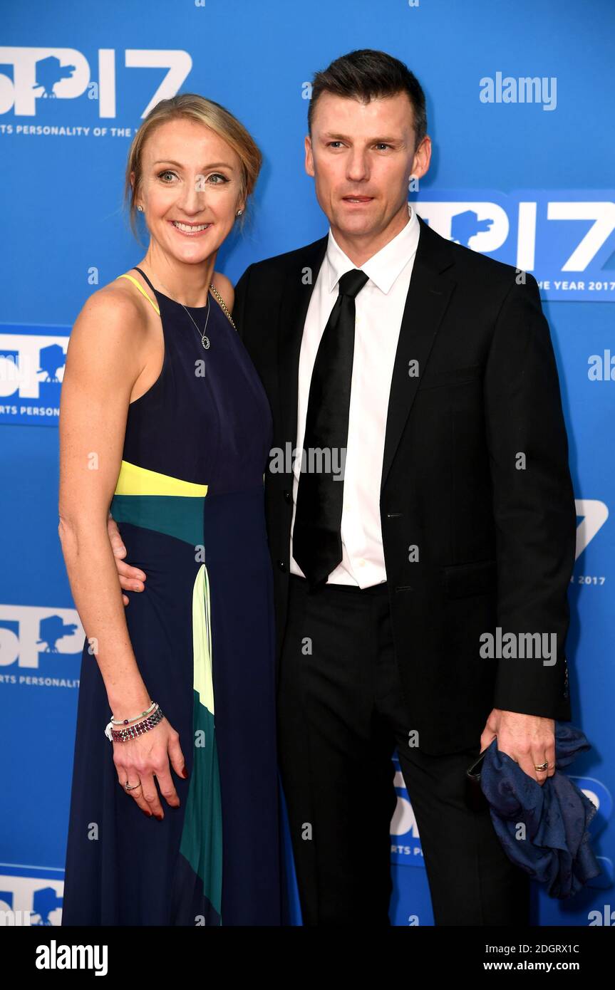 Paula Radcliffe and Gary Lough during the red carpet arrivals for BBC ...