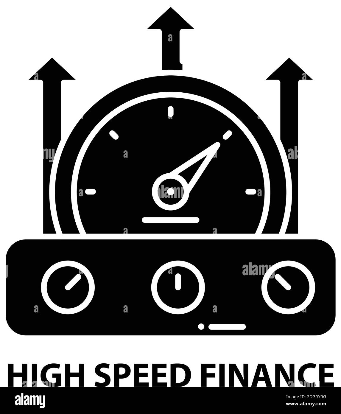 high speed finance icon, black vector sign with editable strokes ...