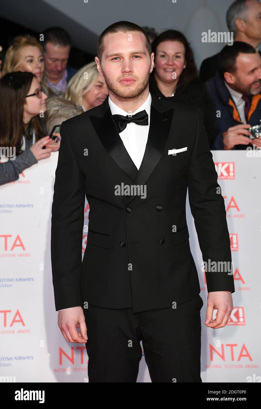 Danny Walters attending the National Television Awards 2018 held at the ...