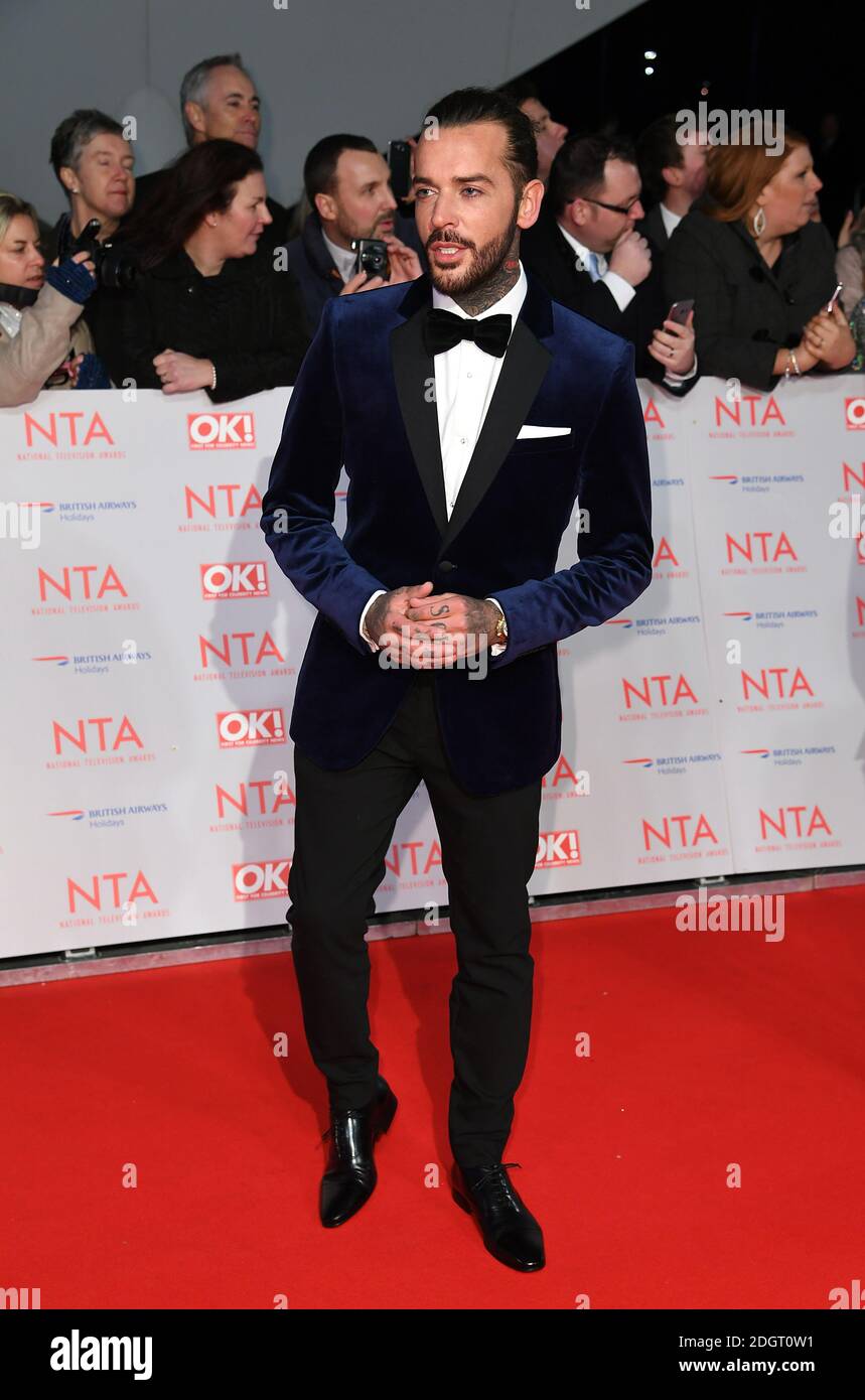 Pete Wicks attending the National Television Awards 2018 held at the O2 ...