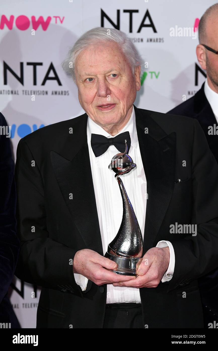 Sir David Attenborough In The Press Room After The National Television