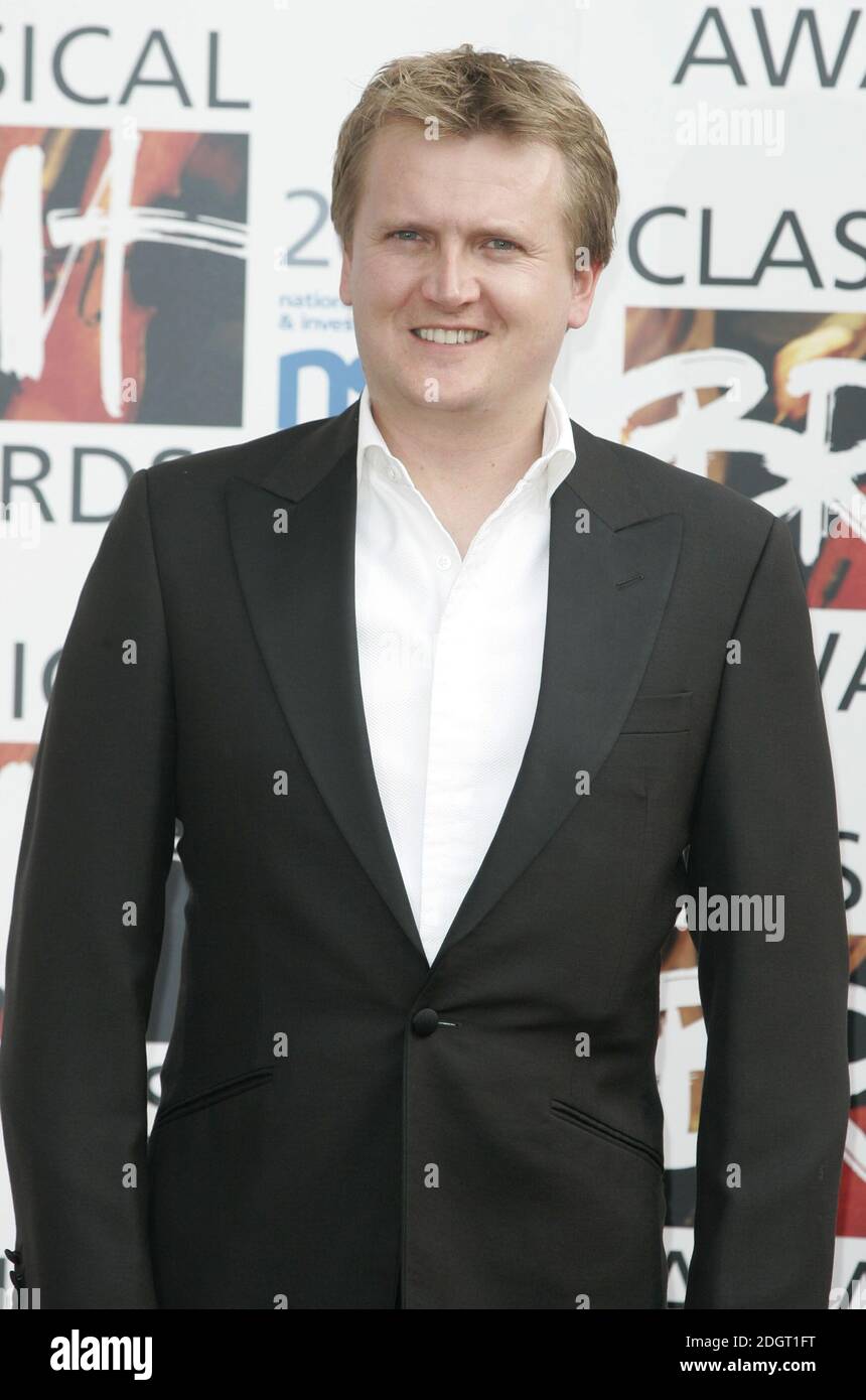 Aled Jones arriving Stock Photo - Alamy