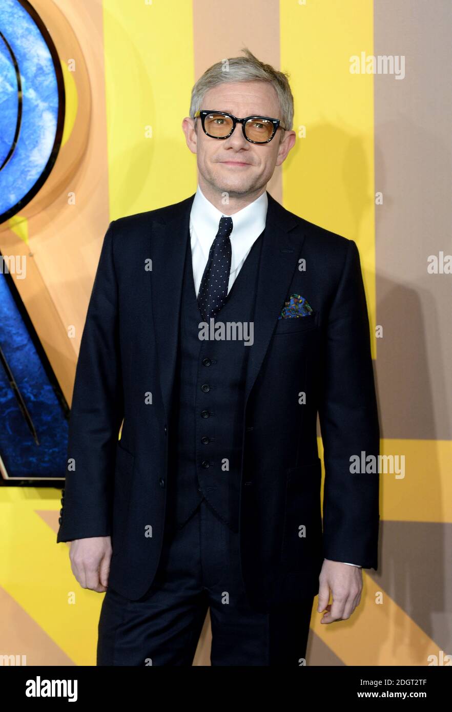 Martin Freeman attending the European premiere of Marvel Studios' Black ...
