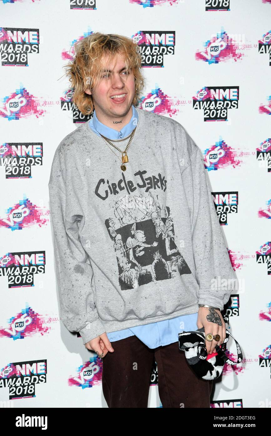 Jordan Cardy AKA Rat Boy attending the VO5 NME Awards 2018 held at the ...
