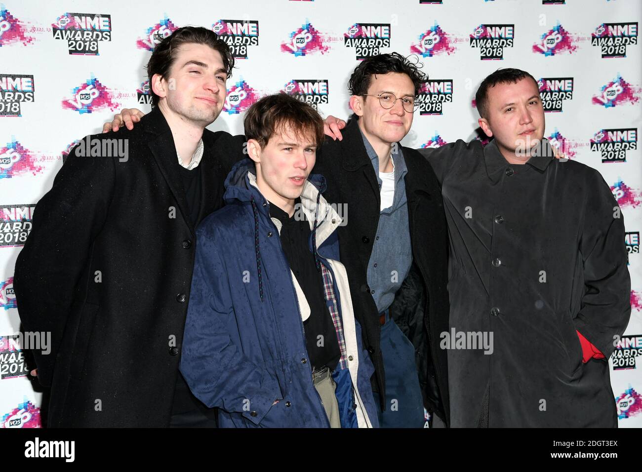 The Magic Gang attending the VO5 NME Awards 2018 held at the O2 Brixton ...