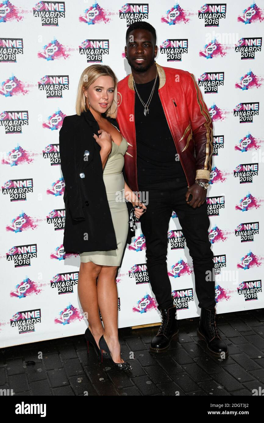 Gabby Allen and Marcel Somerville attending the VO5 NME Awards 2018 ...