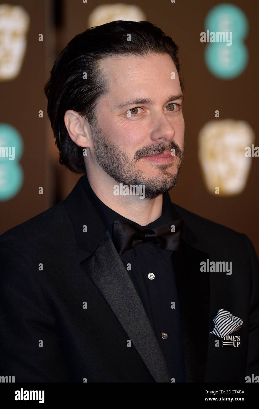 Edgar Wright, wearing a Time's Up badge, attending the EE British ...