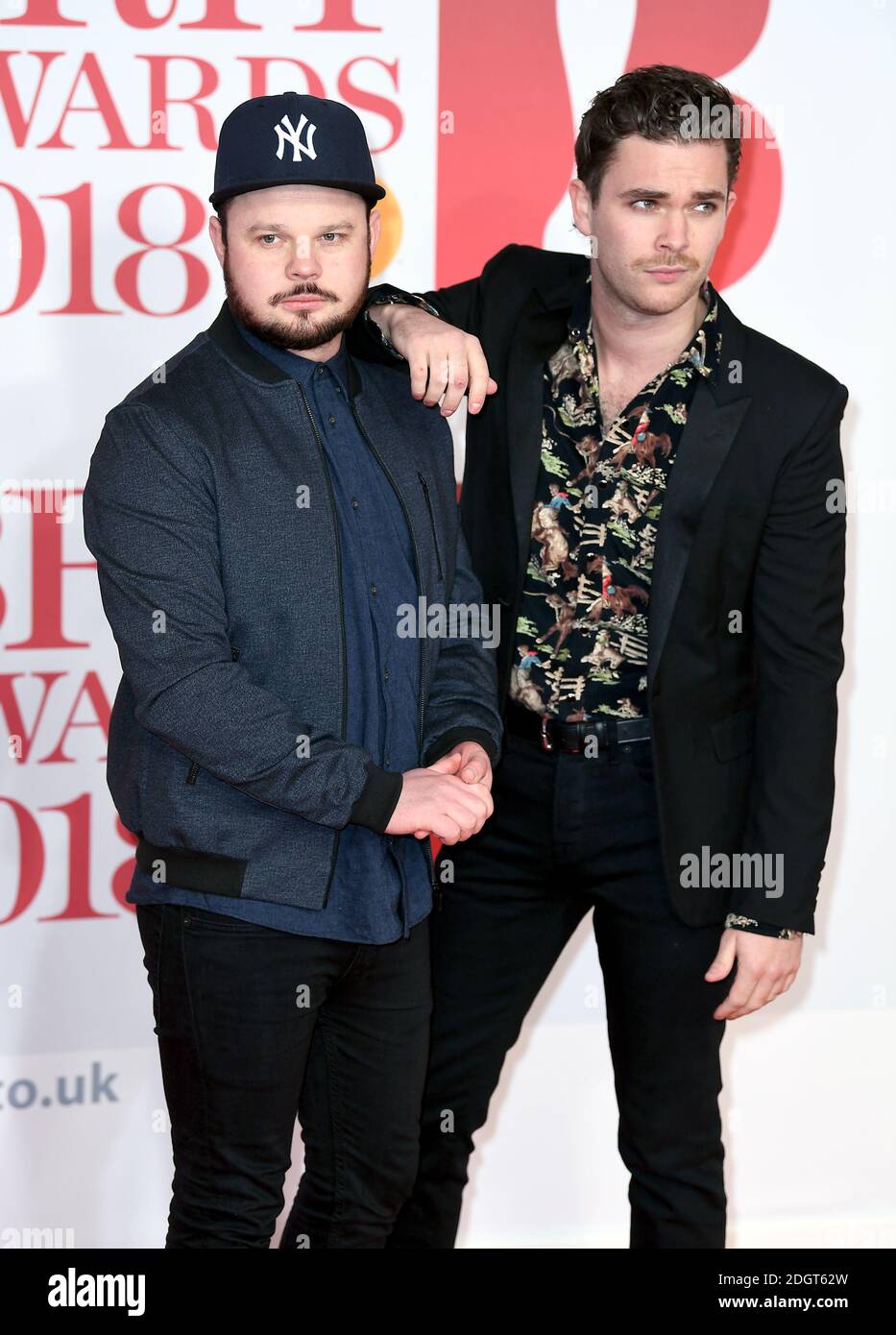 Royal Blood's Ben Thatcher and Mike Kerr attending the Brit Awards at ...