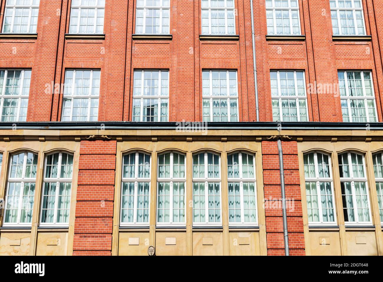 Facade of a classic building as background in Hamburg, Germany Stock ...