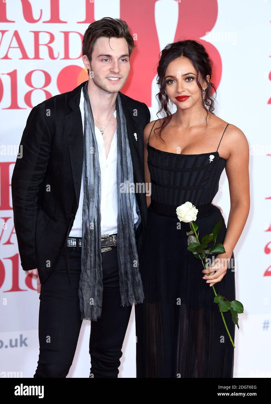 Jade Thirlwall and Jed Elliott attending the Brit Awards at the O2 ...
