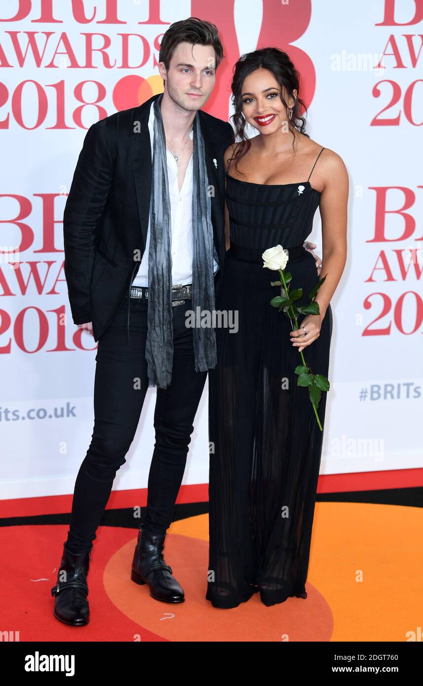 Jade Thirlwall and Jed Elliott attending the Brit Awards at the O2 ...