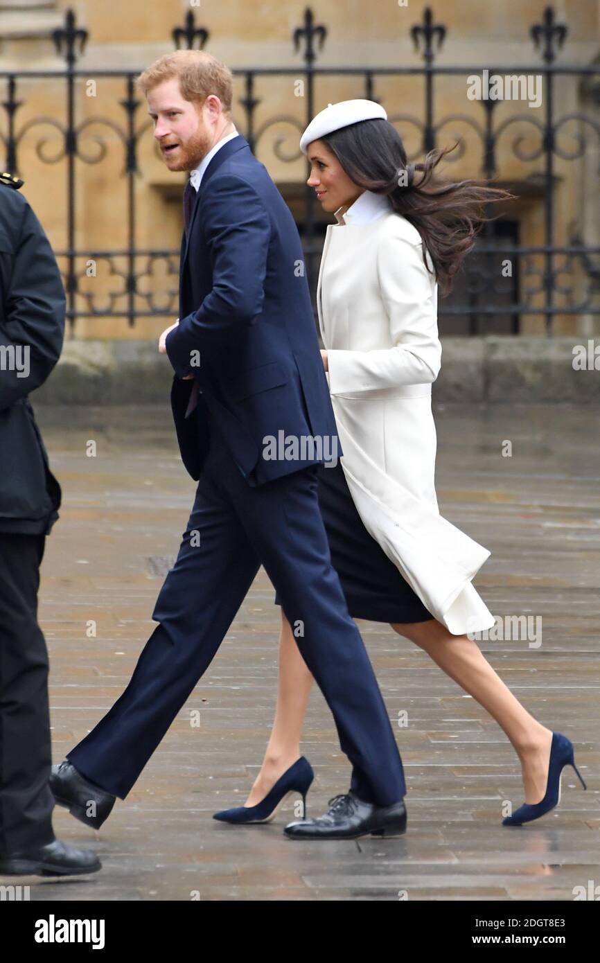 Prince Harry and Meghan Markle attending the Commonwealth Service at ...