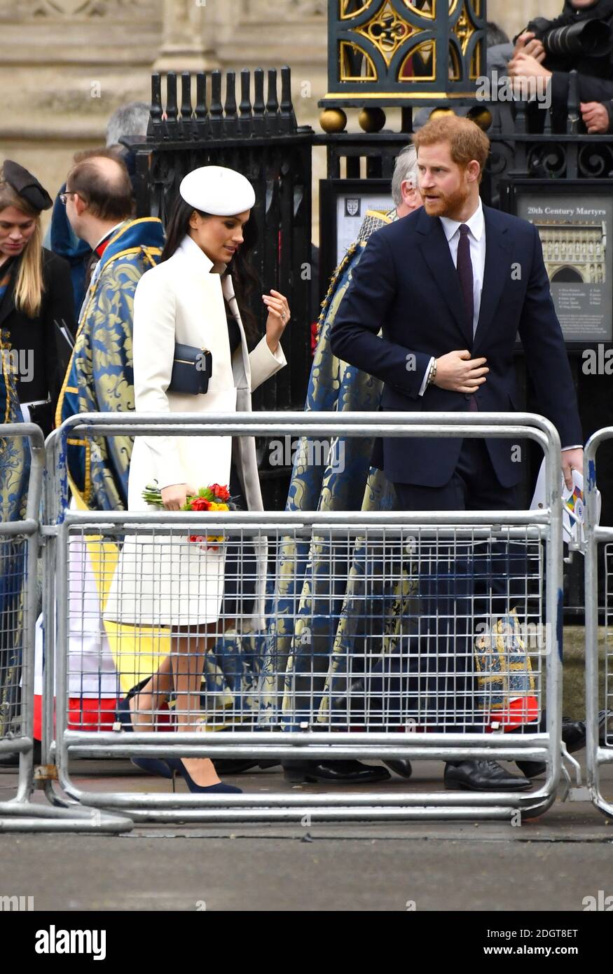 Prince Harry and Meghan Markle attending the Commonwealth Service at ...