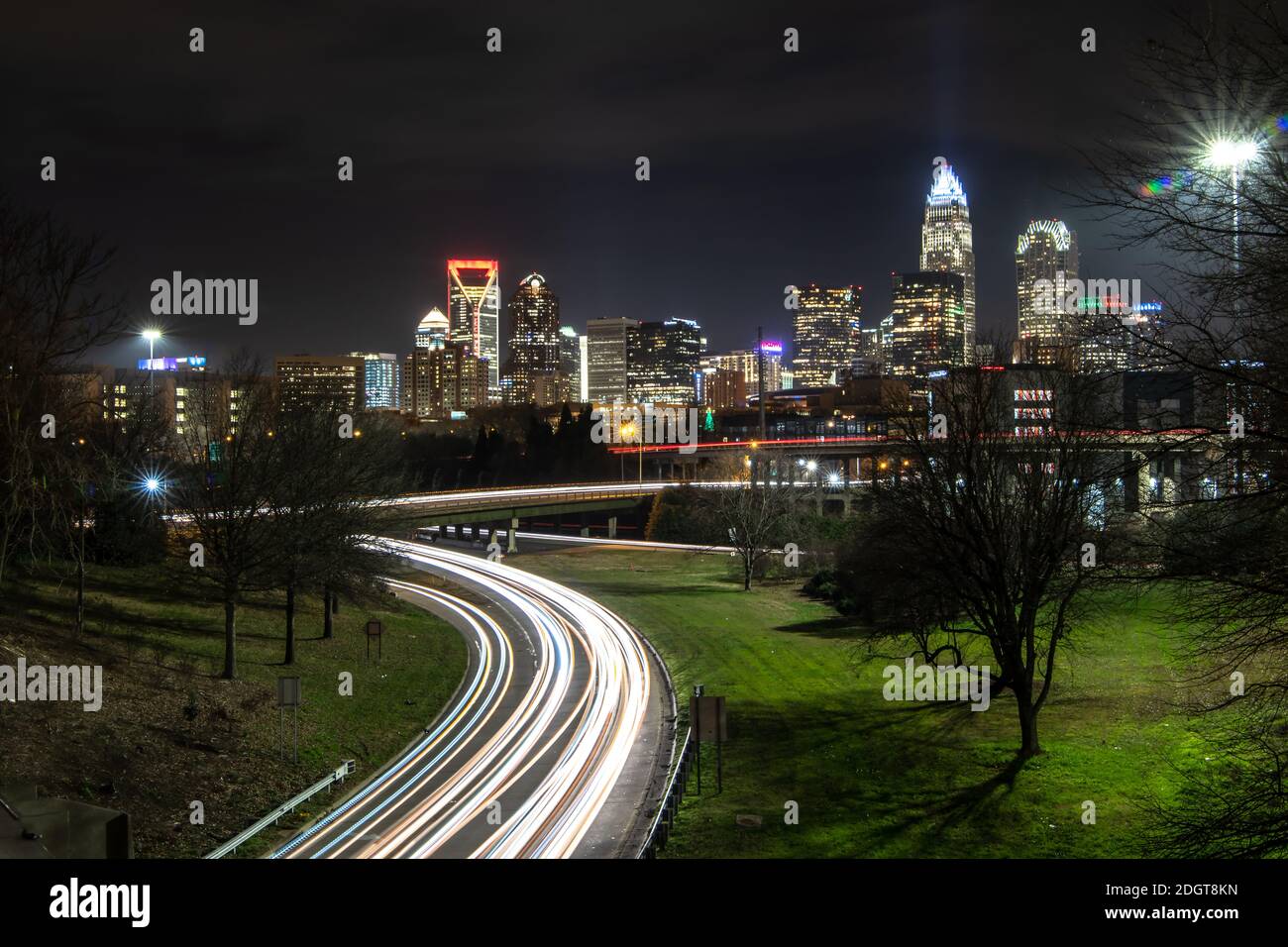 Downtown of Charlotte North Carolina skyline Stock Photo - Alamy