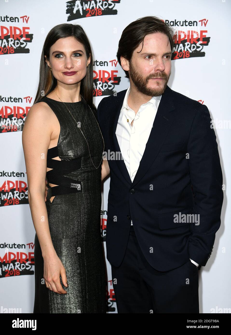 Daniel Bruhl and wife Felicitas Rombold attending the Rakuten TV Empire ...