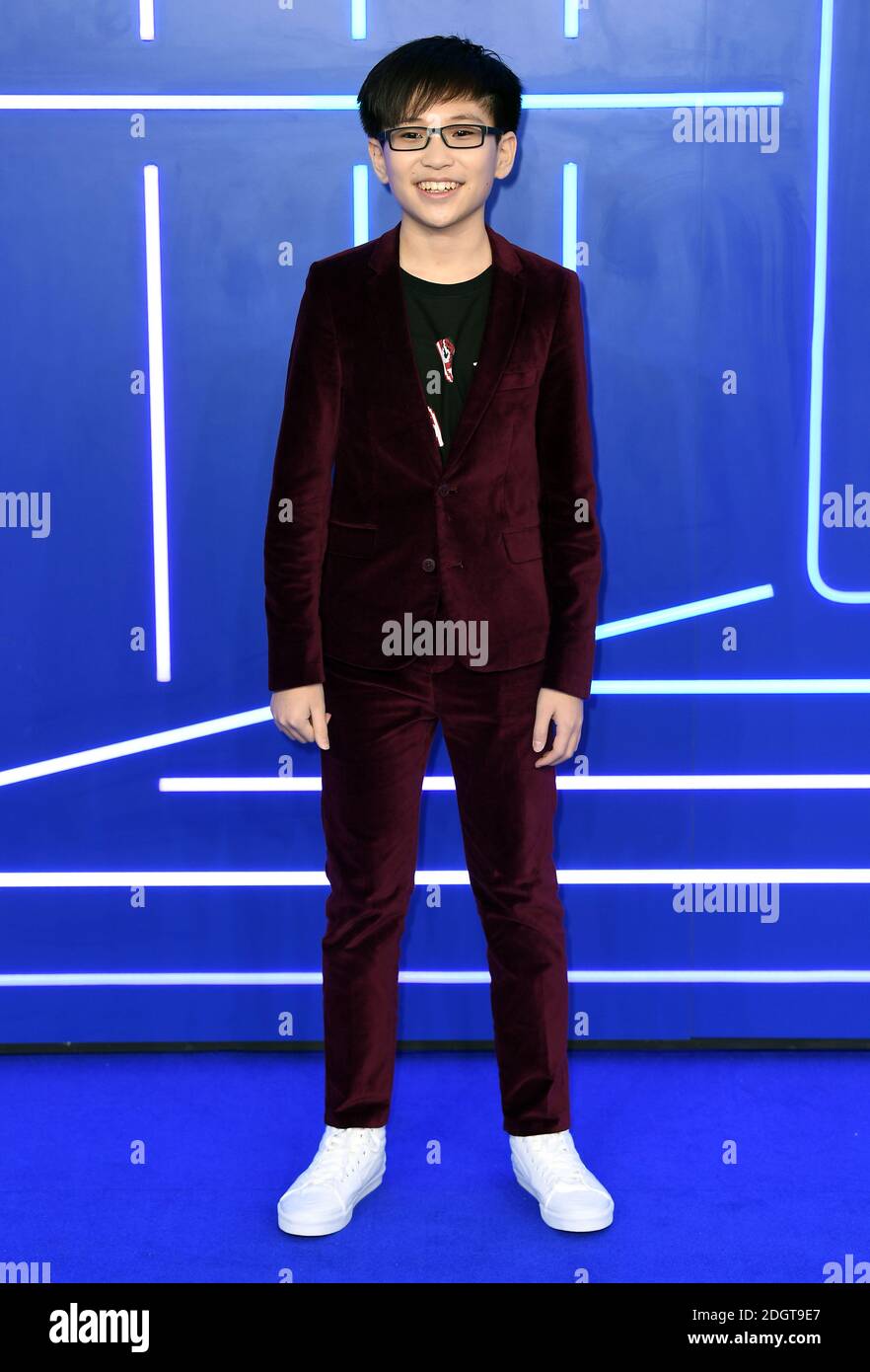 Philip Zhao attending the European premiere of Ready Player One, held ...