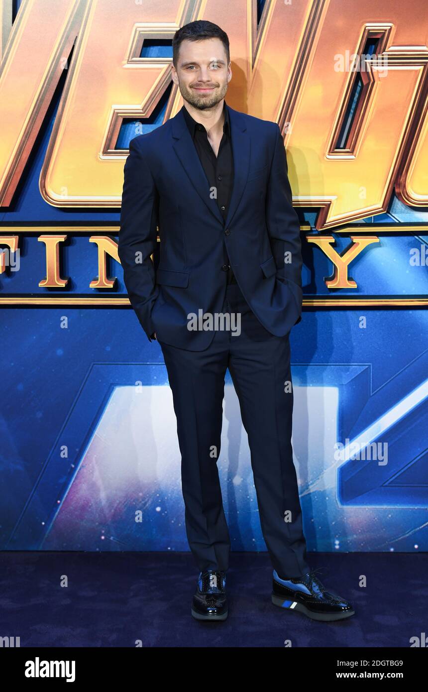 Sebastian Stan arriving at the Avengers Infinity War UK Fan Event ...