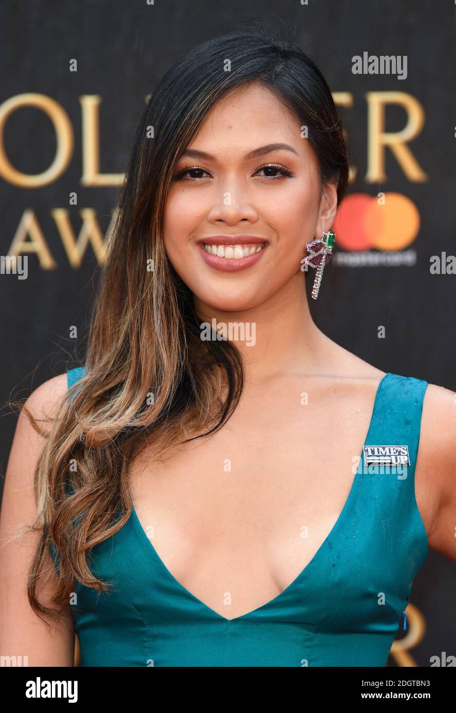 Christine Allado arriving for The Olivier Awards at the Royal Albert Hall in London. Picture ...
