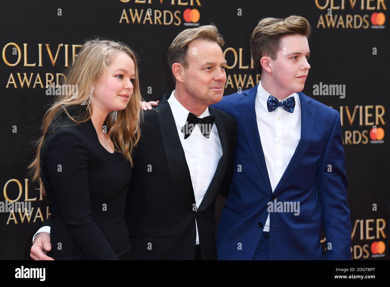 Jason Donovan with children Jemma Donovan and Zac Donovan arriving for ...