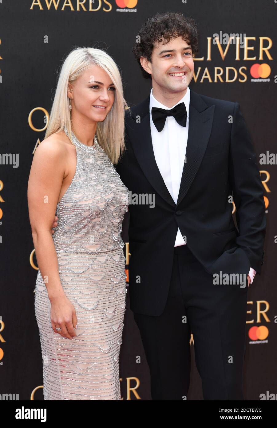 Lee Mead and girlfriend arriving for The Olivier Awards at the Royal ...