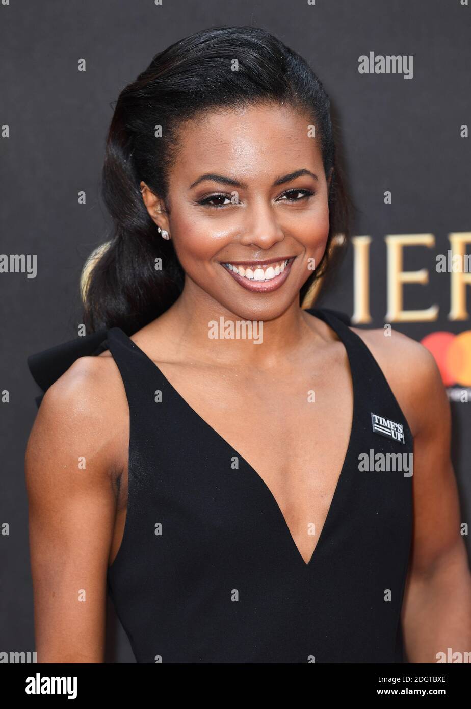 Adrienne Warren arriving for The Olivier Awards at the Royal Albert ...