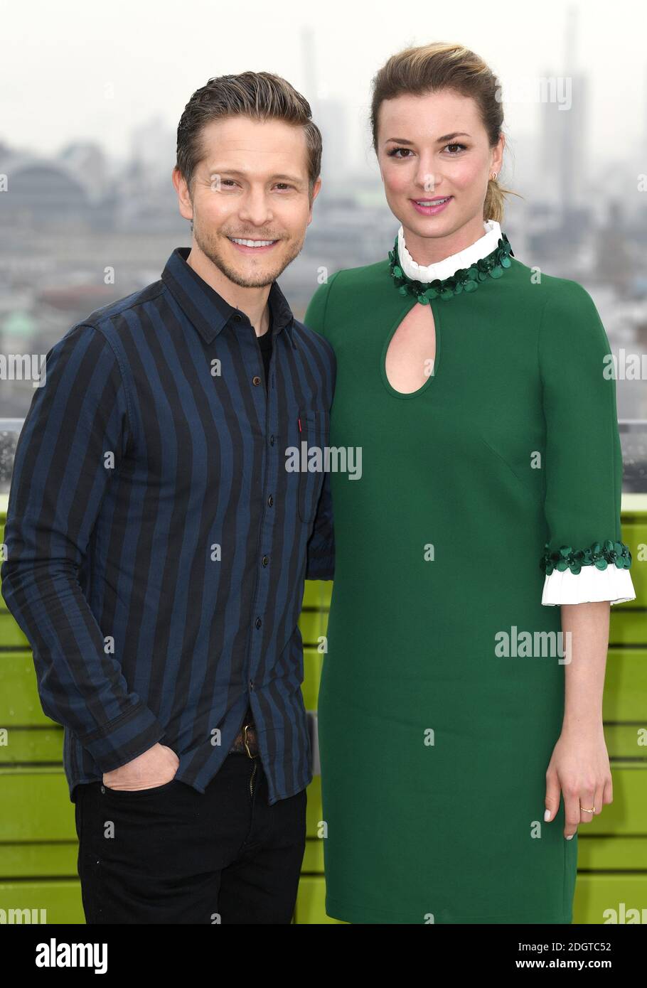 Matt Czuchry and Emily VanCamp attending a photocall for NBCUniversal ...