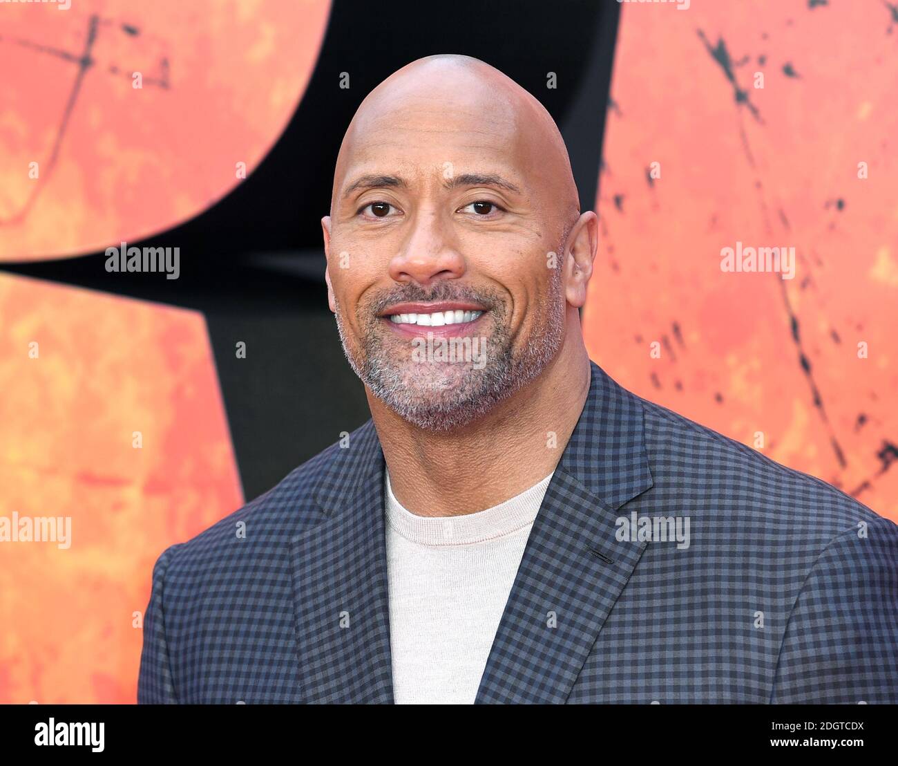 Dwayne The Rock Johnson attending the European premiere of Rampage ...