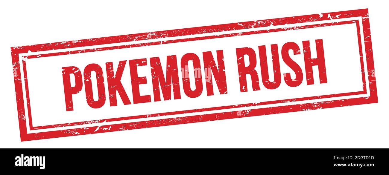 Pokemon rush text hi-res stock photography and images - Alamy